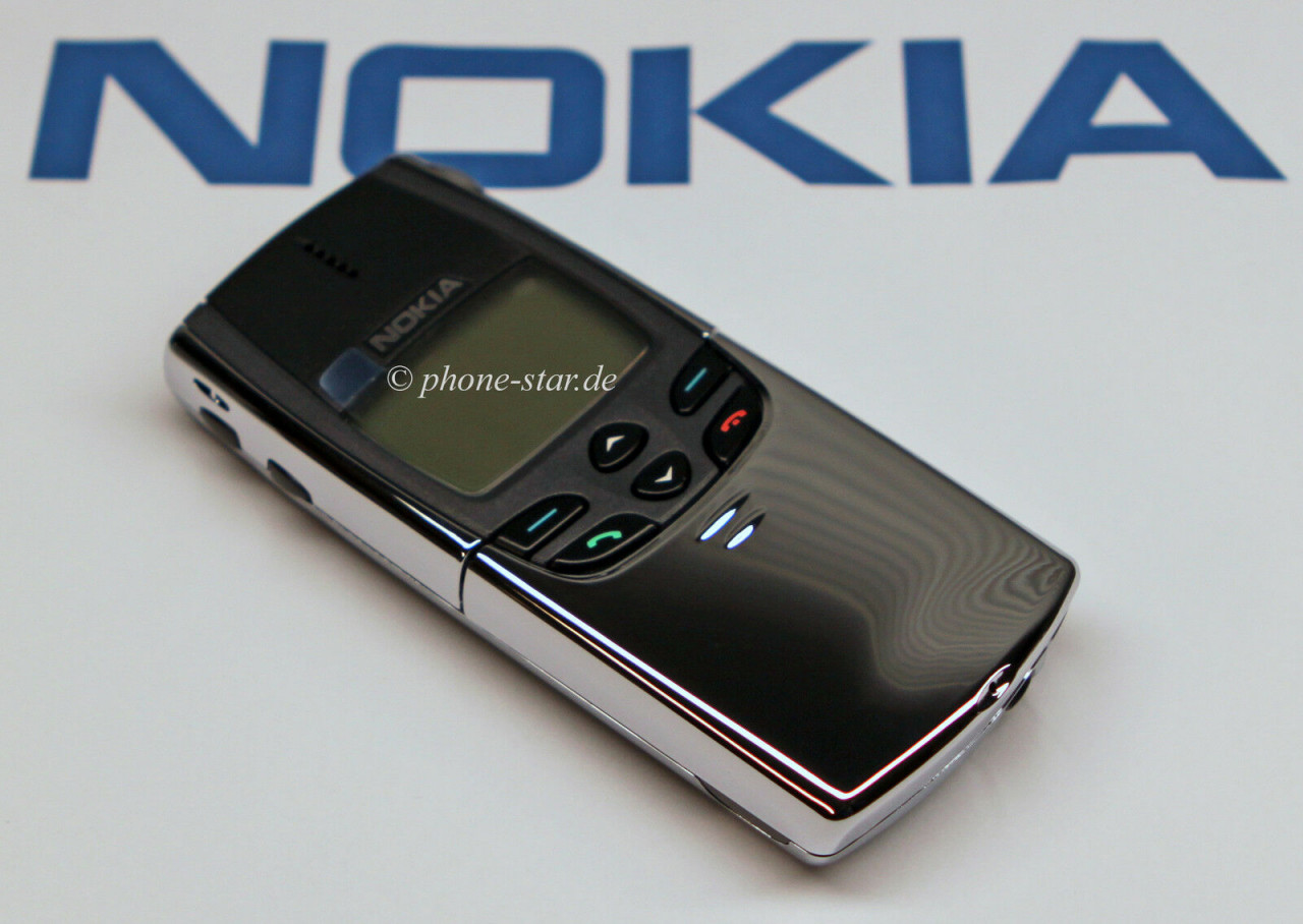 Nokia 8810 NSE-6NX Slider-Handy Mobile Phone Chrome Made in Finland ...