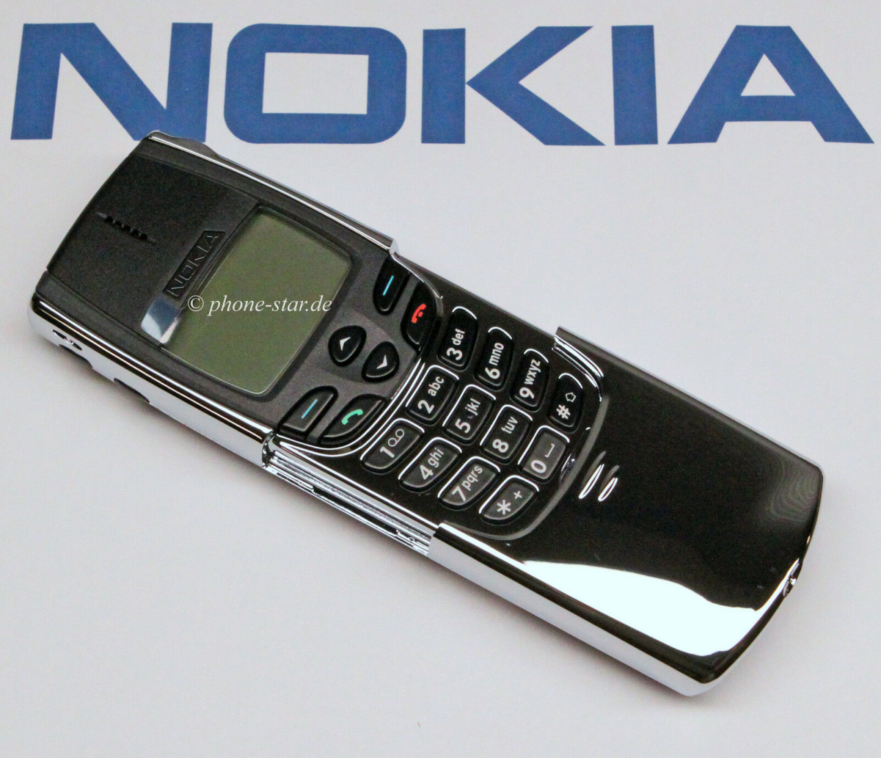 Nokia 8810 NSE-6NX Slider-Handy Mobile Phone Chrome Made in Finland ...